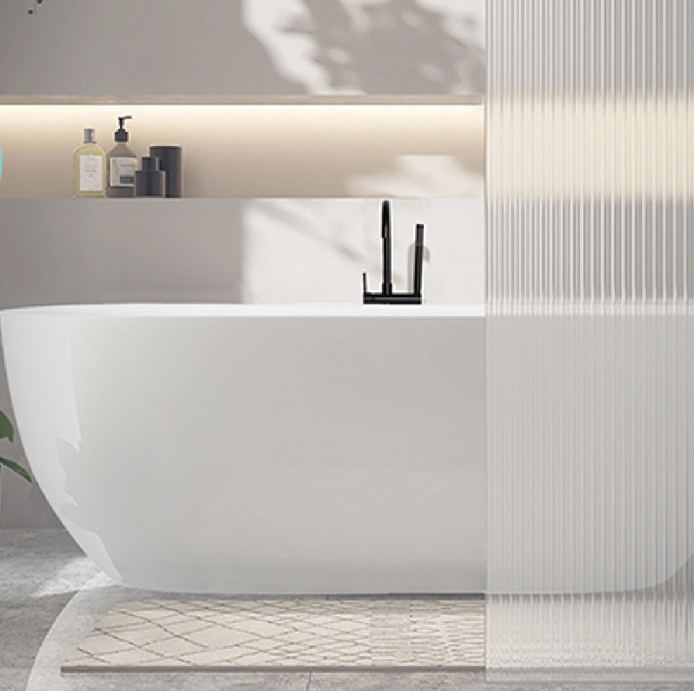 Decina Novara Freestanding Bath 1680mm with Overflow White NO1680WIO